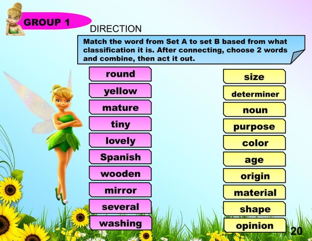 ORDER OF ADJECTIVES FOR DEMONSTRATION pptx | PPTX