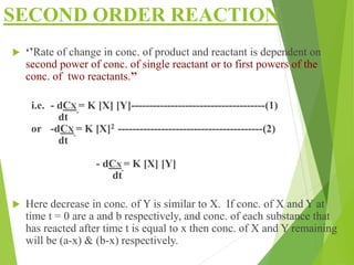 Order of a reaction 2302 | PPTX