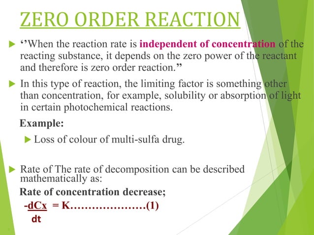 Order of a reaction 2302 | PPTX