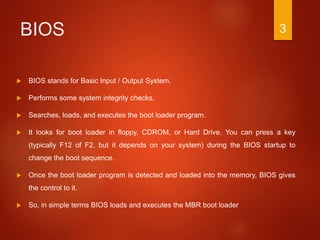 Order of boot process in Linux | PPTX
