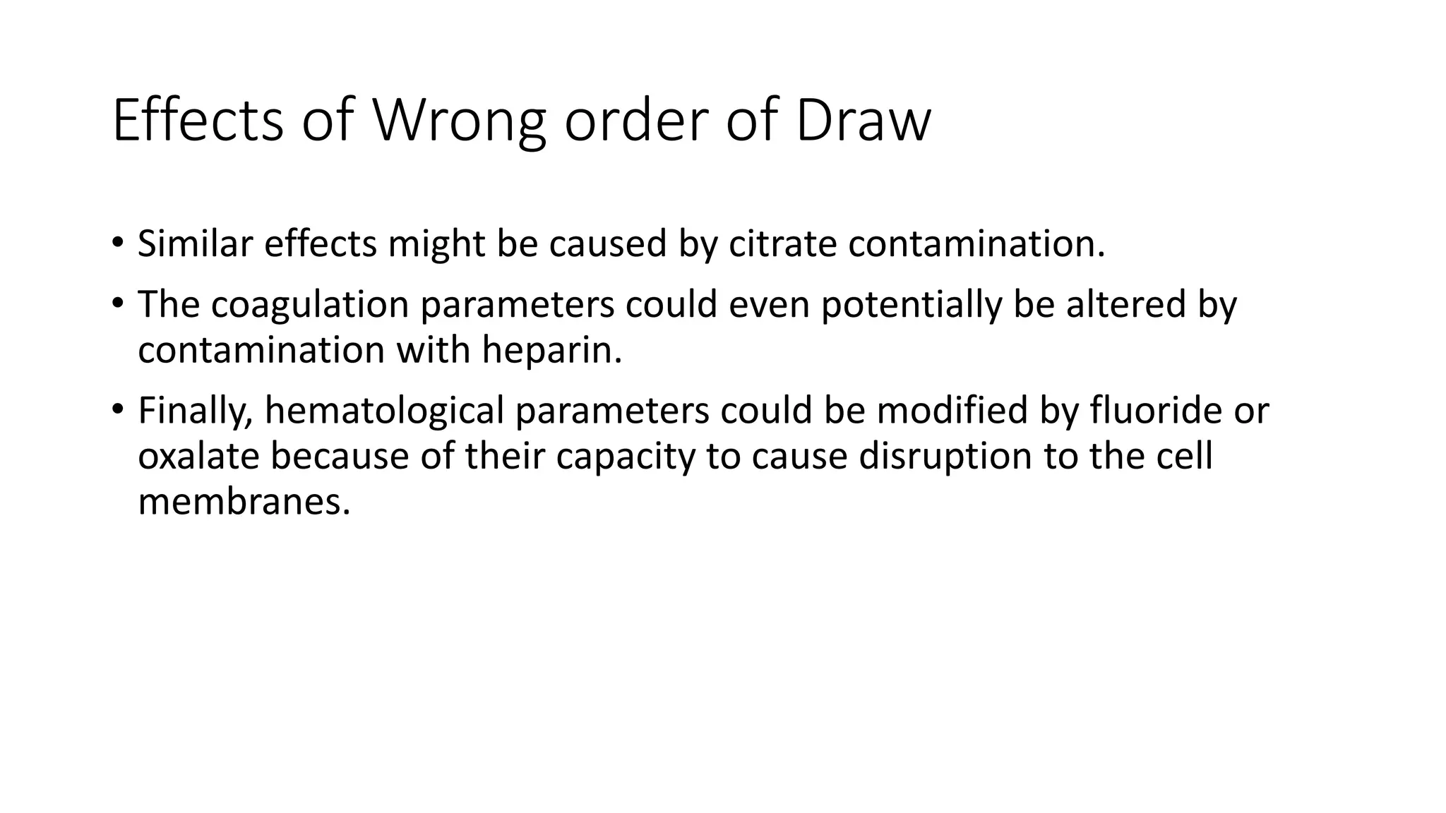 Order of draw in phlebotomy section | PPTX