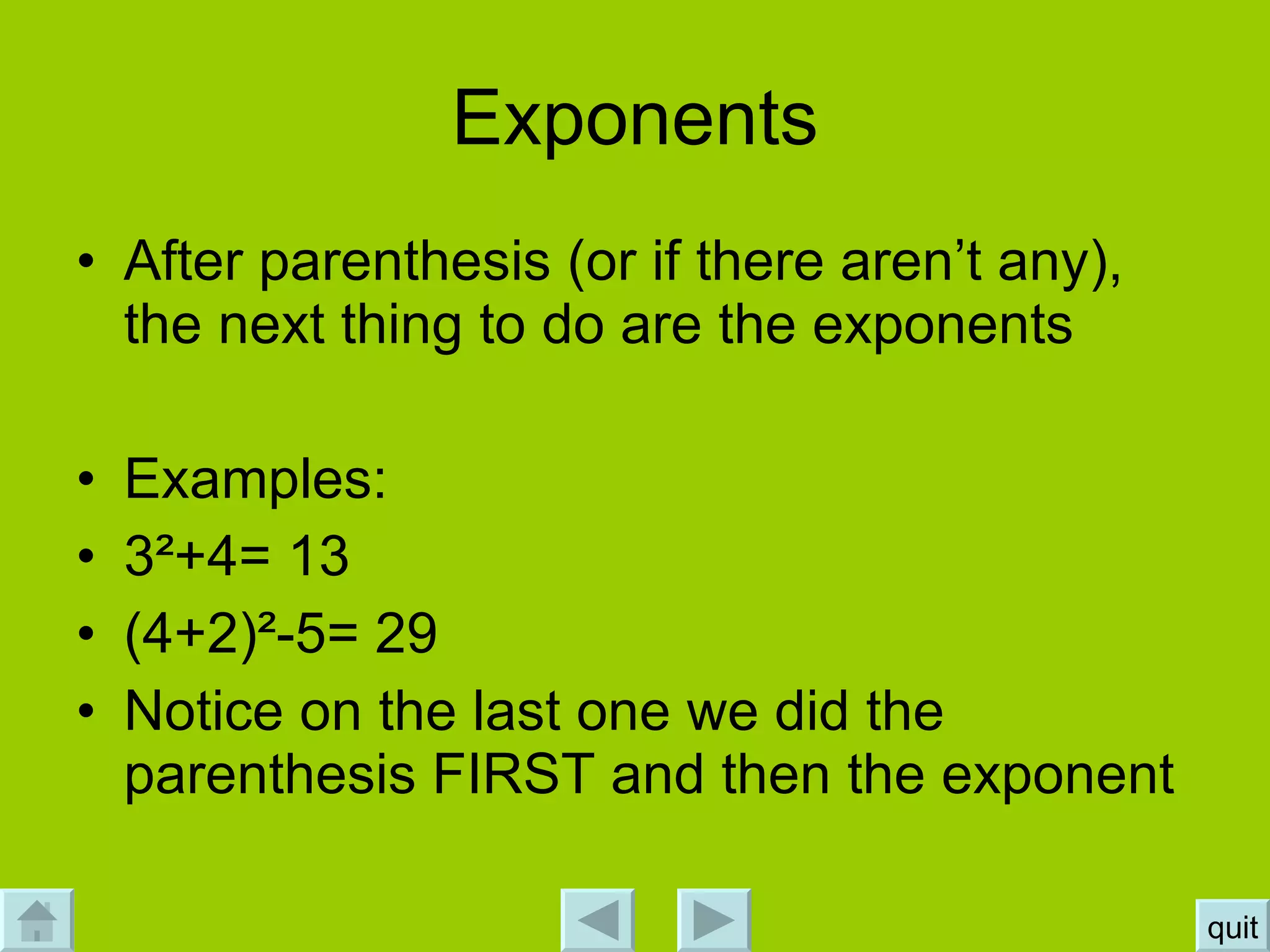 Order Of Operations | PPT
