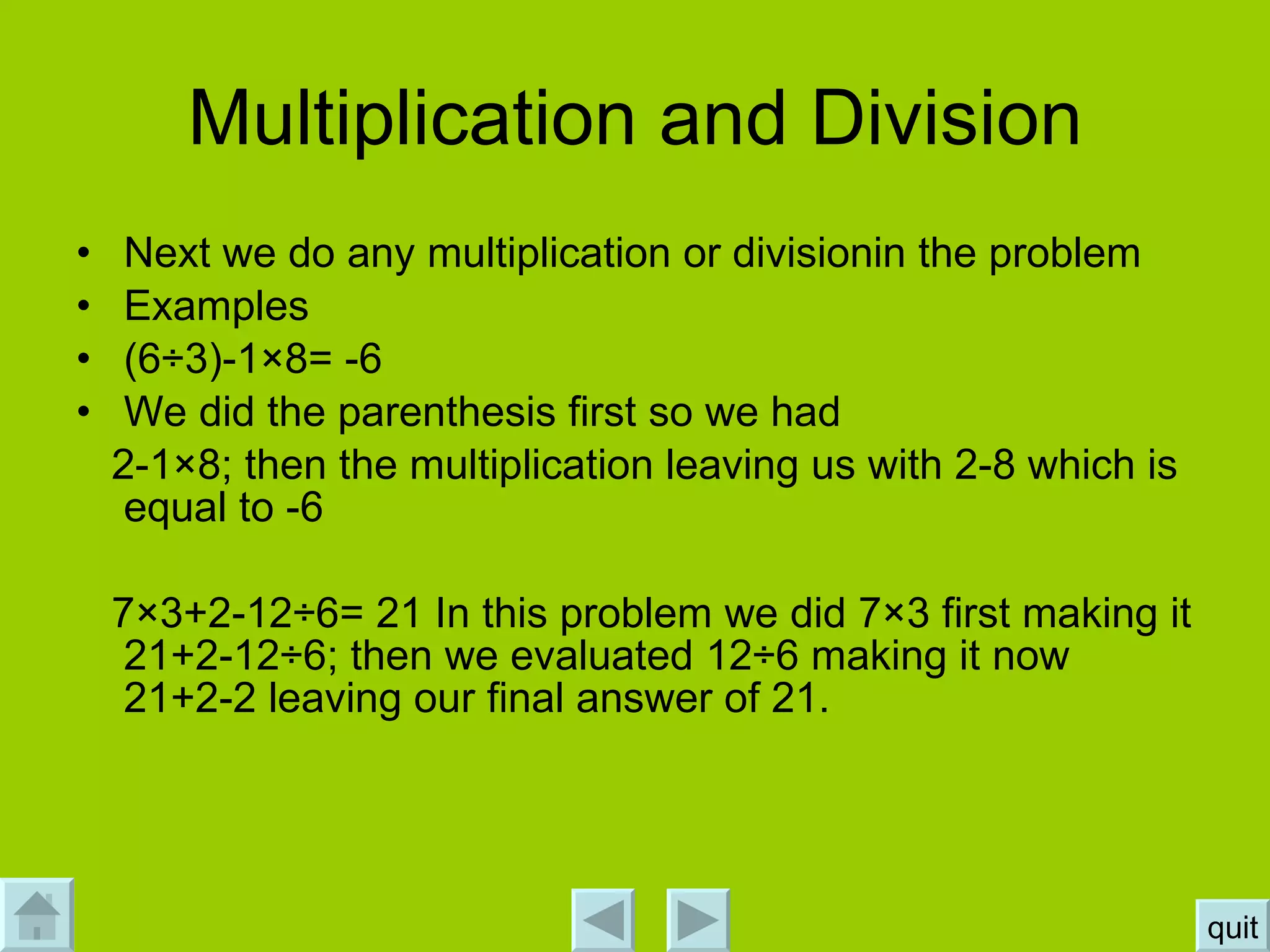 Order Of Operations | PPT