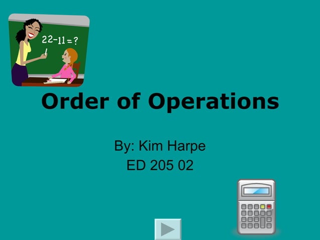 Order Of Operations | PPT