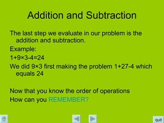 Order Of Operations | PPT