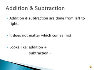 Order Of Operations | PPT