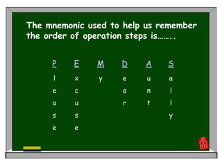 Order of operations | PDF