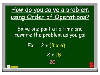 Order of operations | PPT