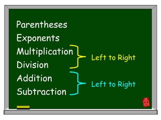 Order Of Operations | PPT