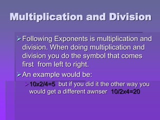 Order of Operations | PPTX