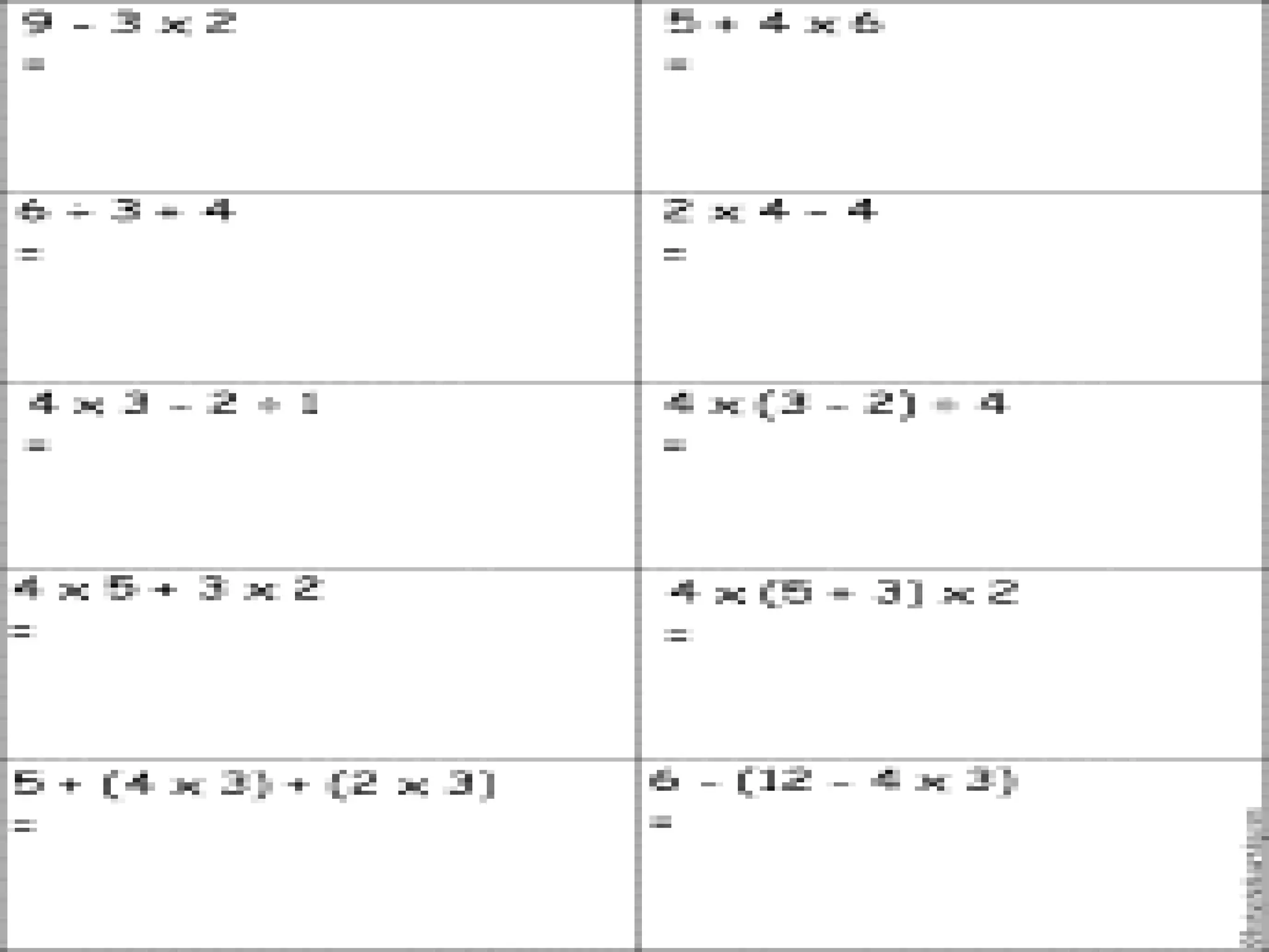 Order of operations | PPTX