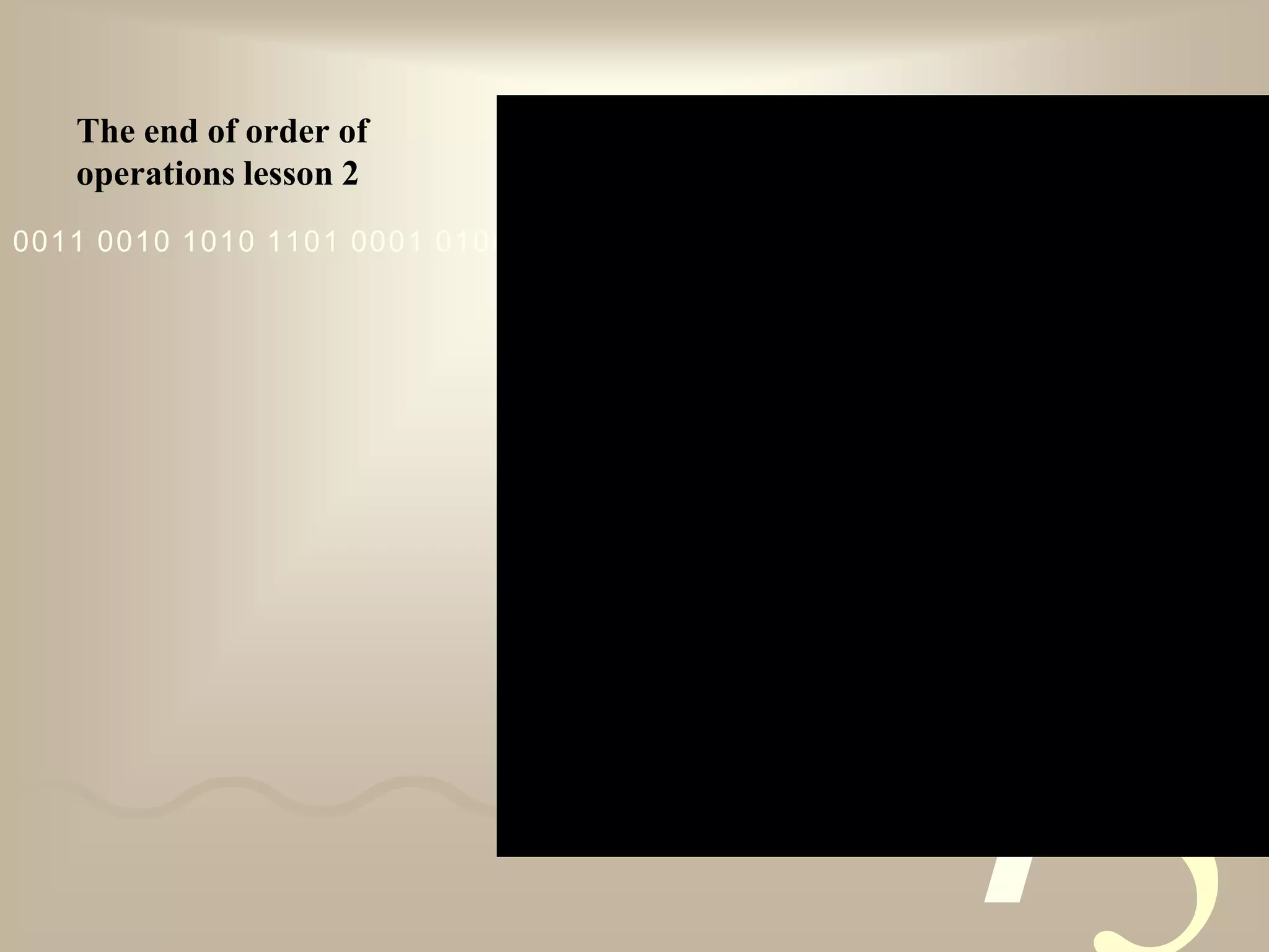 Order of operations | PPTX