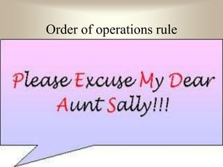 Order of operations | PPTX