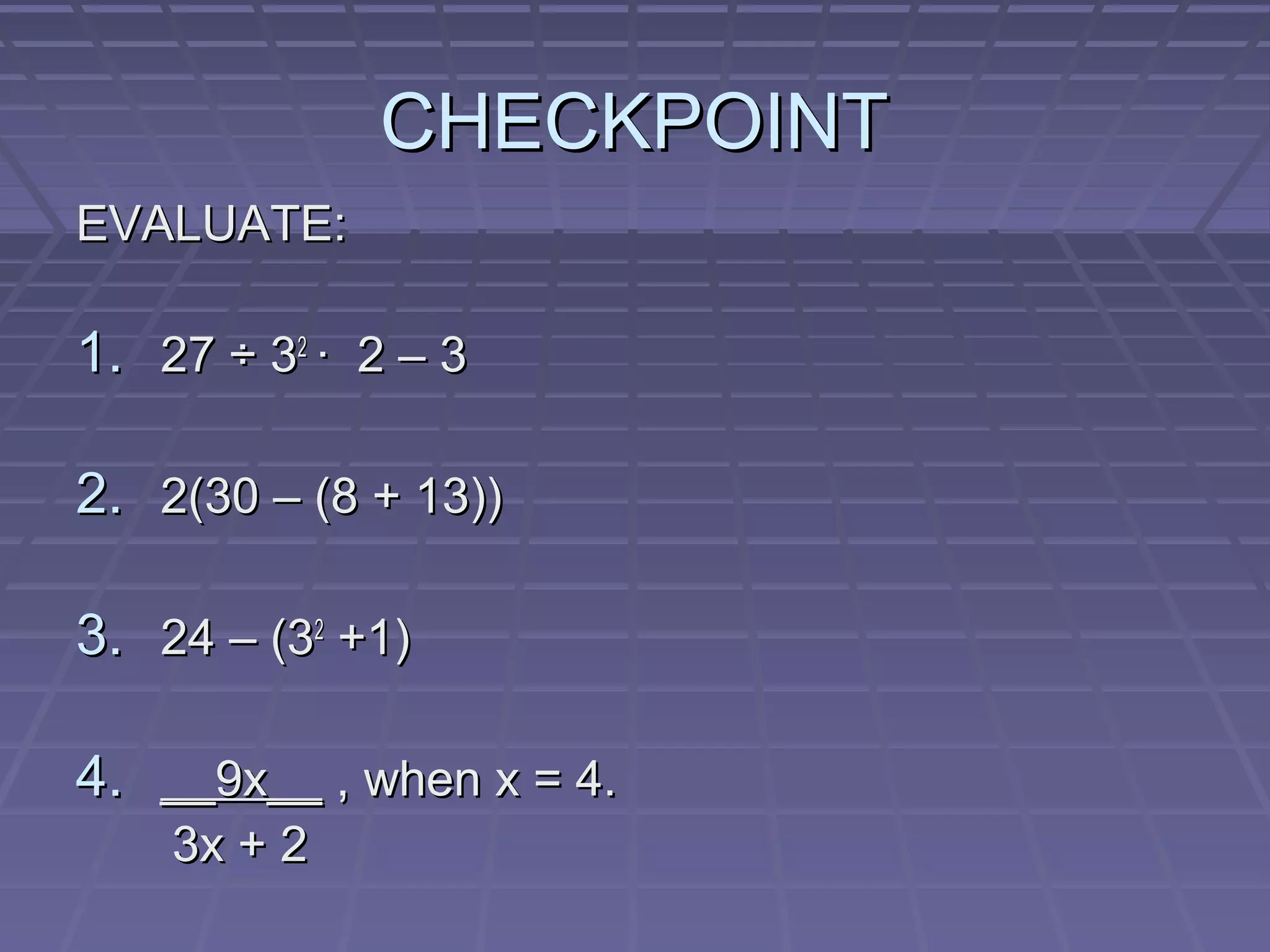 Order of operations | PPT