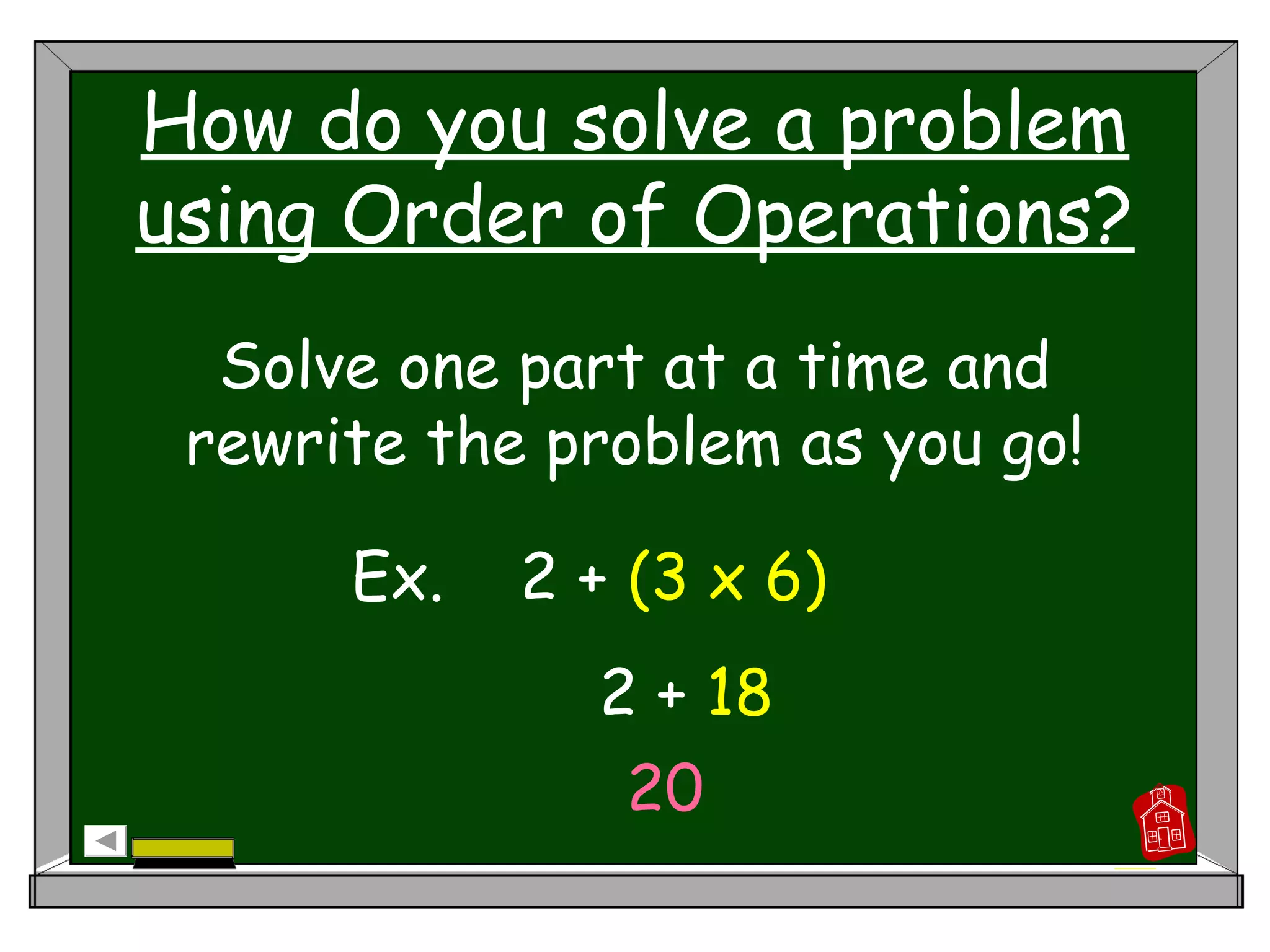 Order of operations Unit3 | PPT