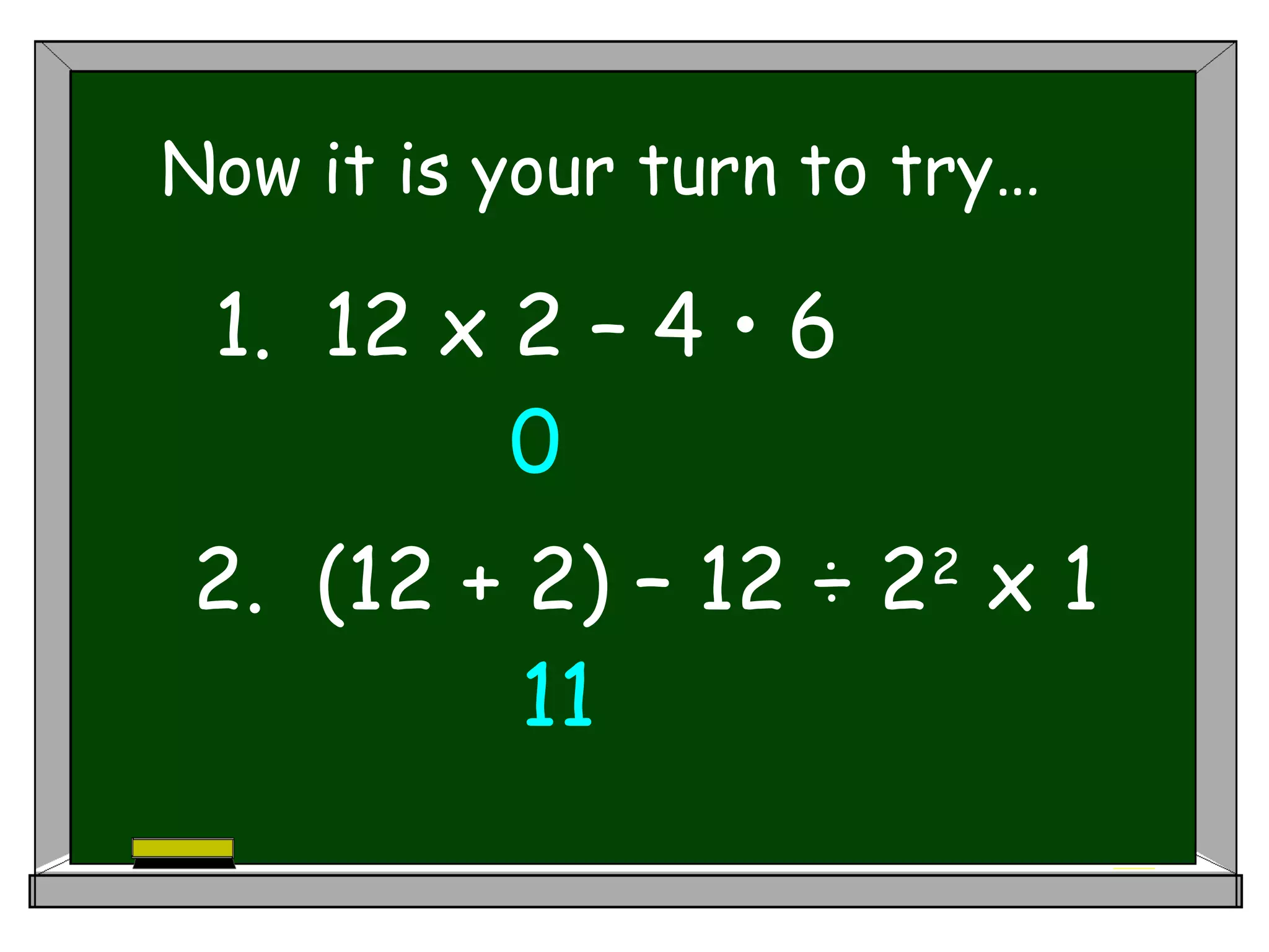 Order of operations Unit3 | PPT