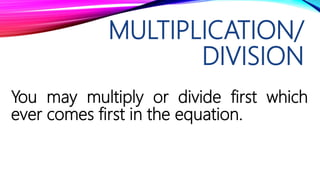 Order of operations | PPTX