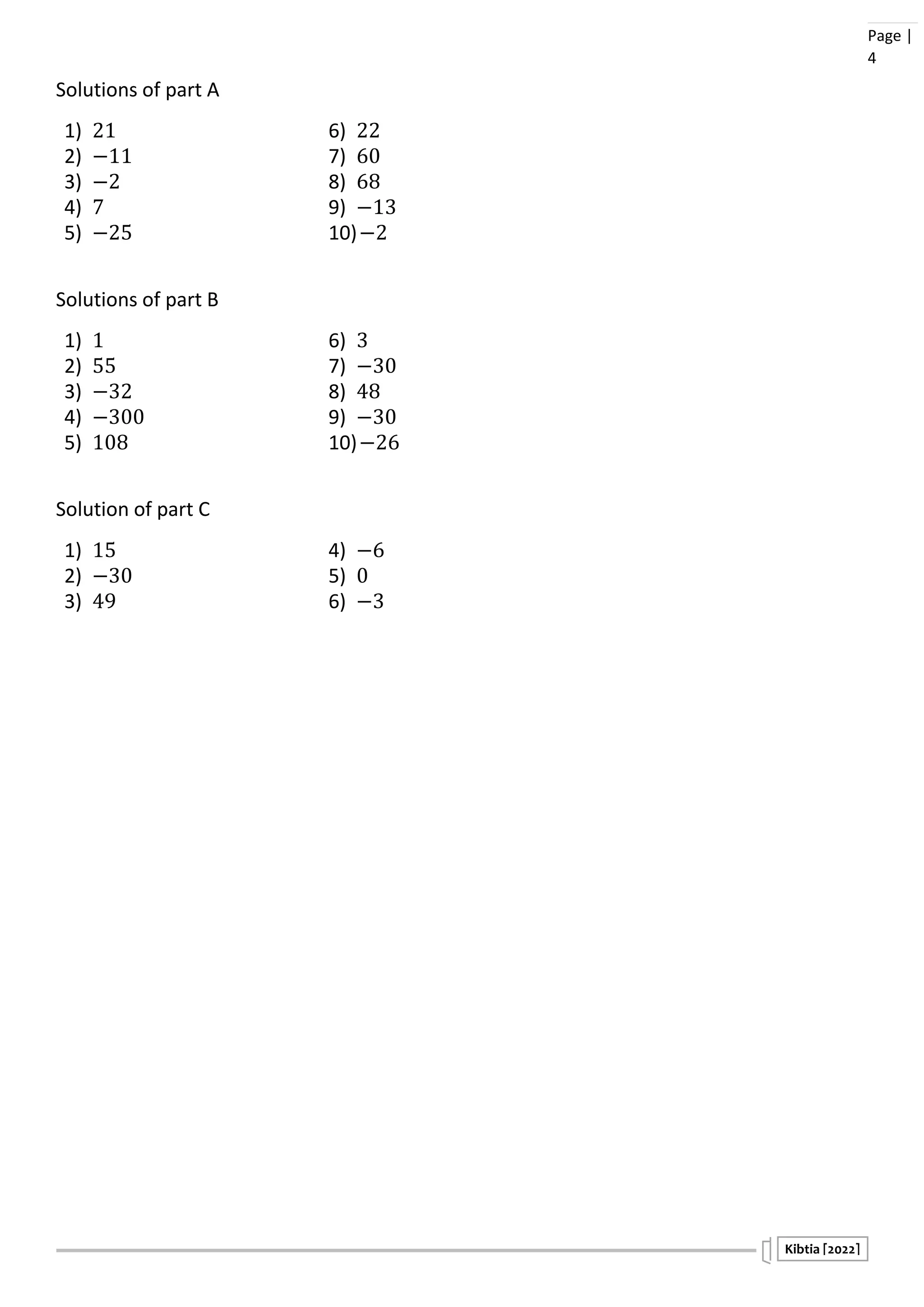 Order of Operations | PDF