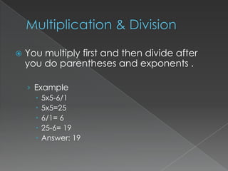 Order Of Operations[1] | PPTX