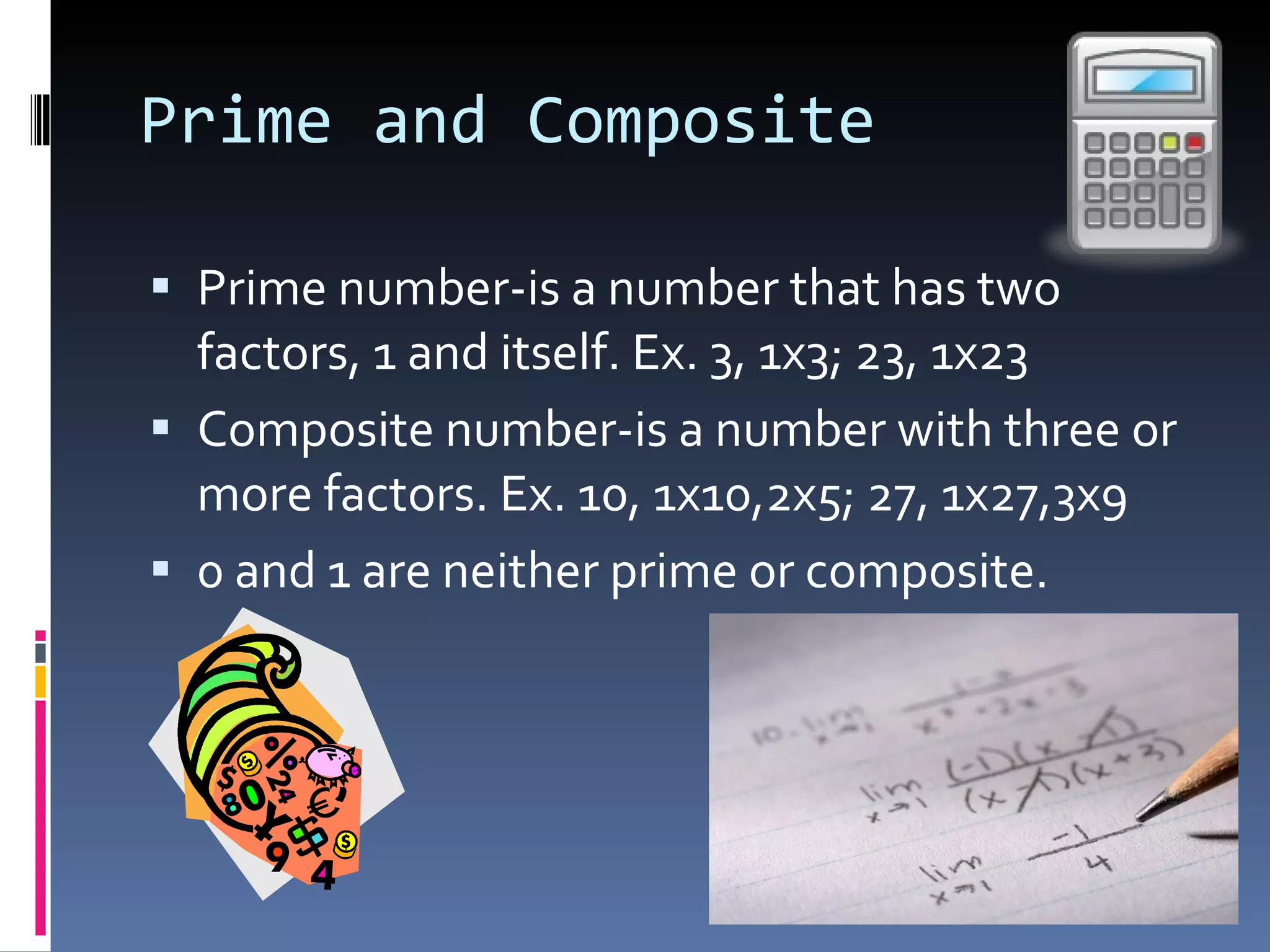 Order of operations and prime and composite project | PPT
