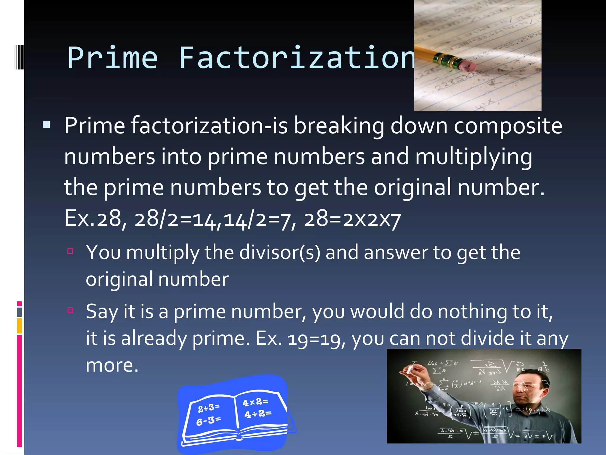 Order of operations and prime and composite project | PPT