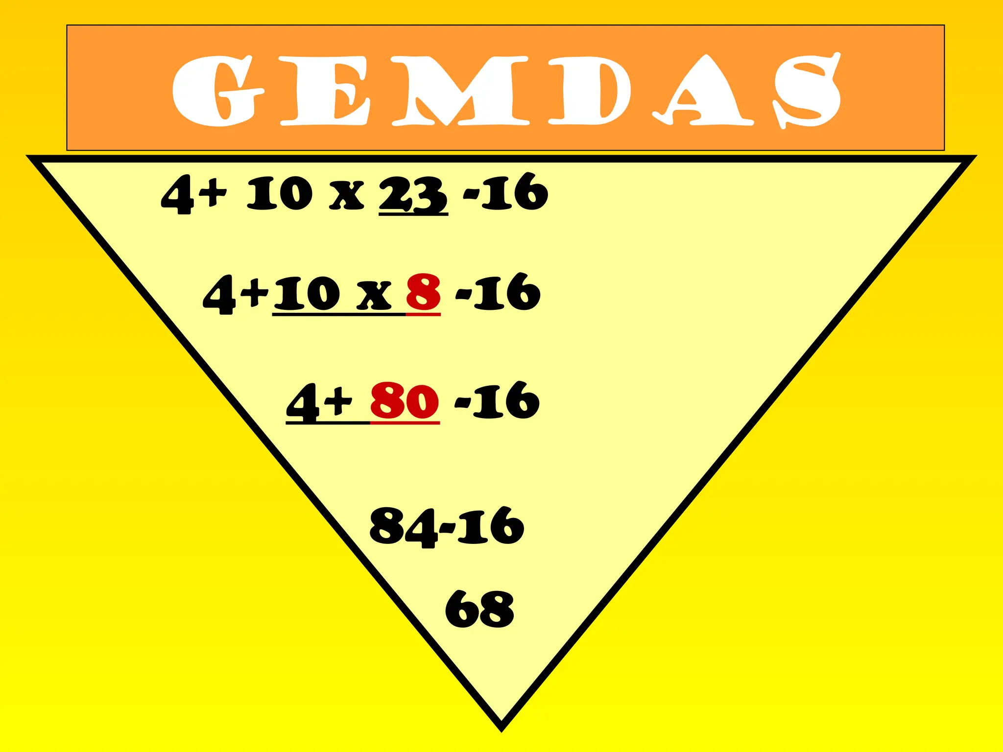 Order of Operations GEMDAS grade 6 M.ppt