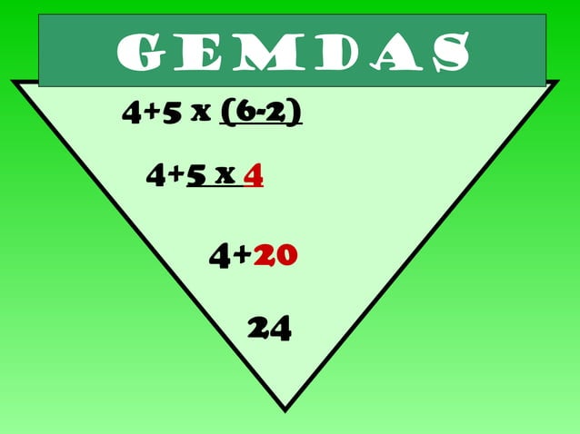 Order of Operations GEMDAS grade 6 M.ppt