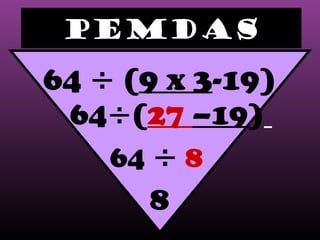 Order of Operations Gr 6.power point per | PPT