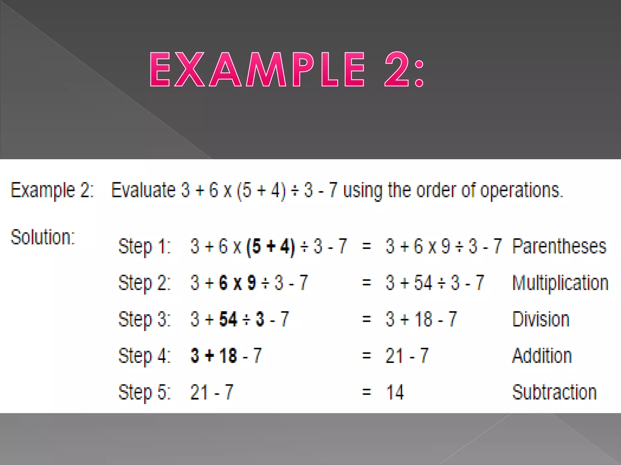 Order of operations presentation | PPTX | Science