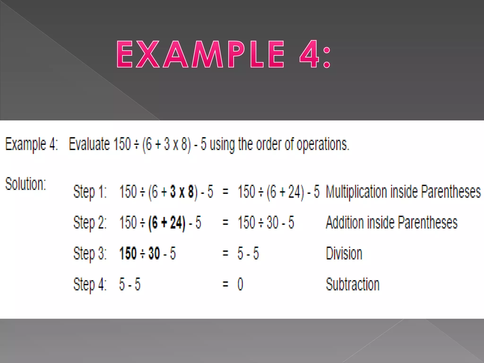 Order of operations presentation | PPTX | Science