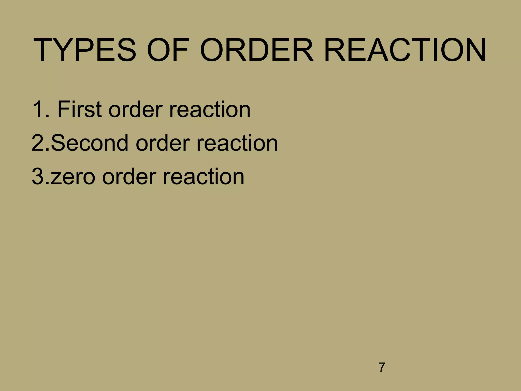 Order of reaction | PPT