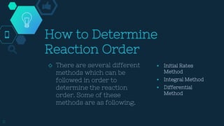 Order of reaction and rate of reaction | PPTX