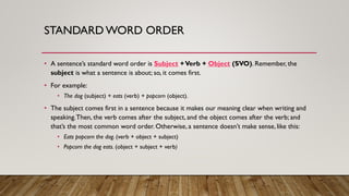 Order of words and clauses _presentation | PDF