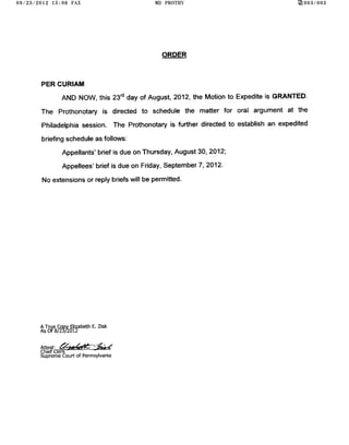 Order on Motion to Expedite | PDF