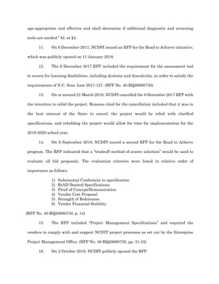 NC DIT order on motion to reconsider the stay | PDF