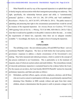 Child reunification - preliminary injunction order | PDF | Adoption and ...