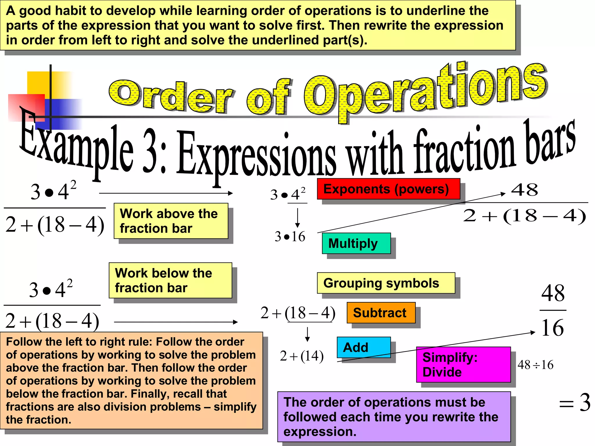 Order of operations | PPT