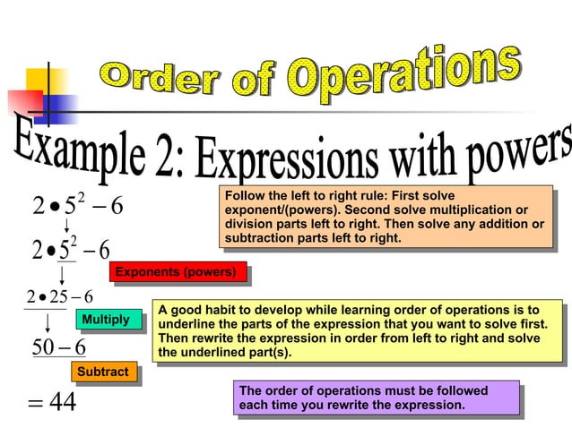 Order of operations | PPT