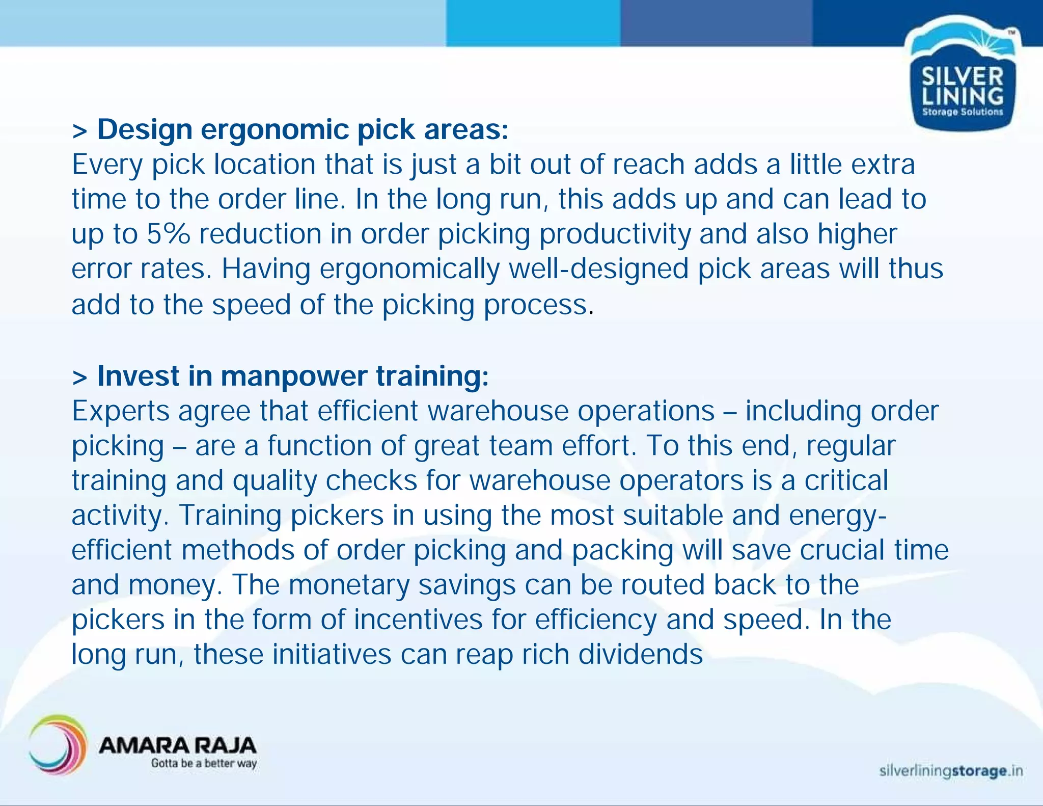 How to improve order picking efficiency | PDF