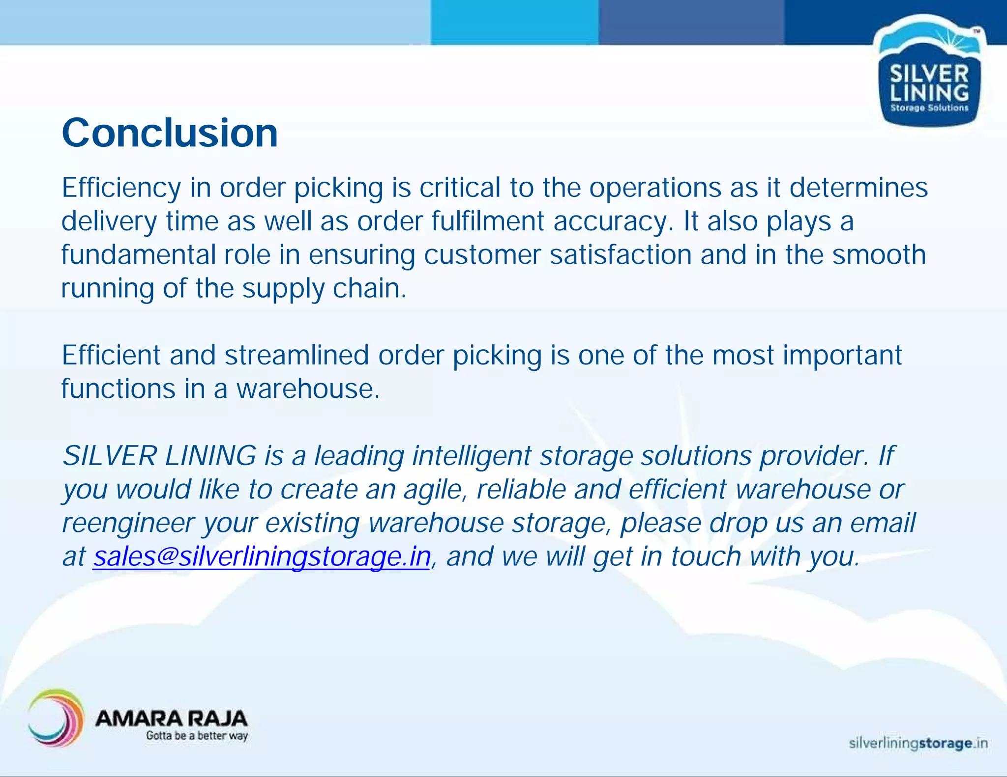 How to improve order picking efficiency | PDF