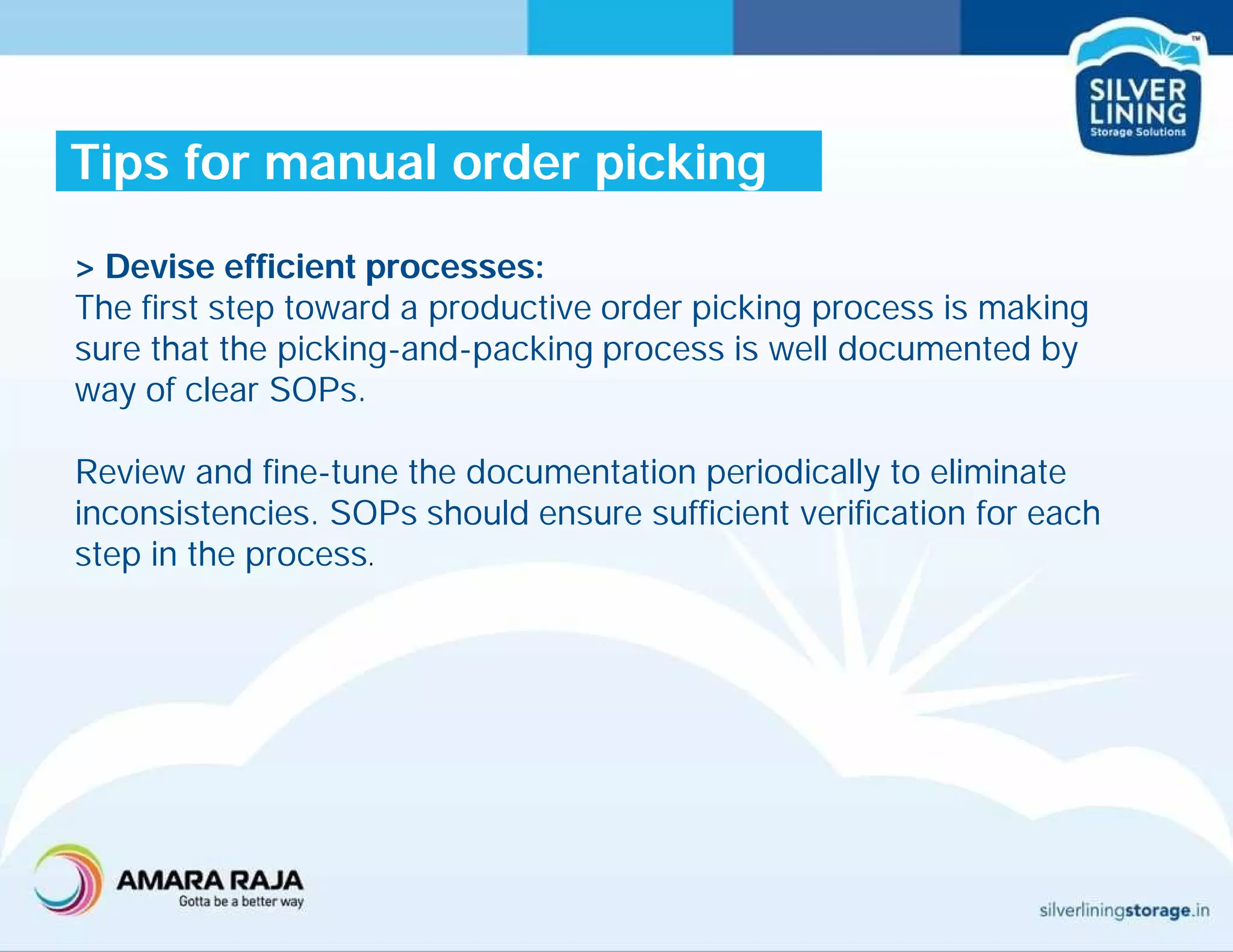 How to improve order picking efficiency | PDF