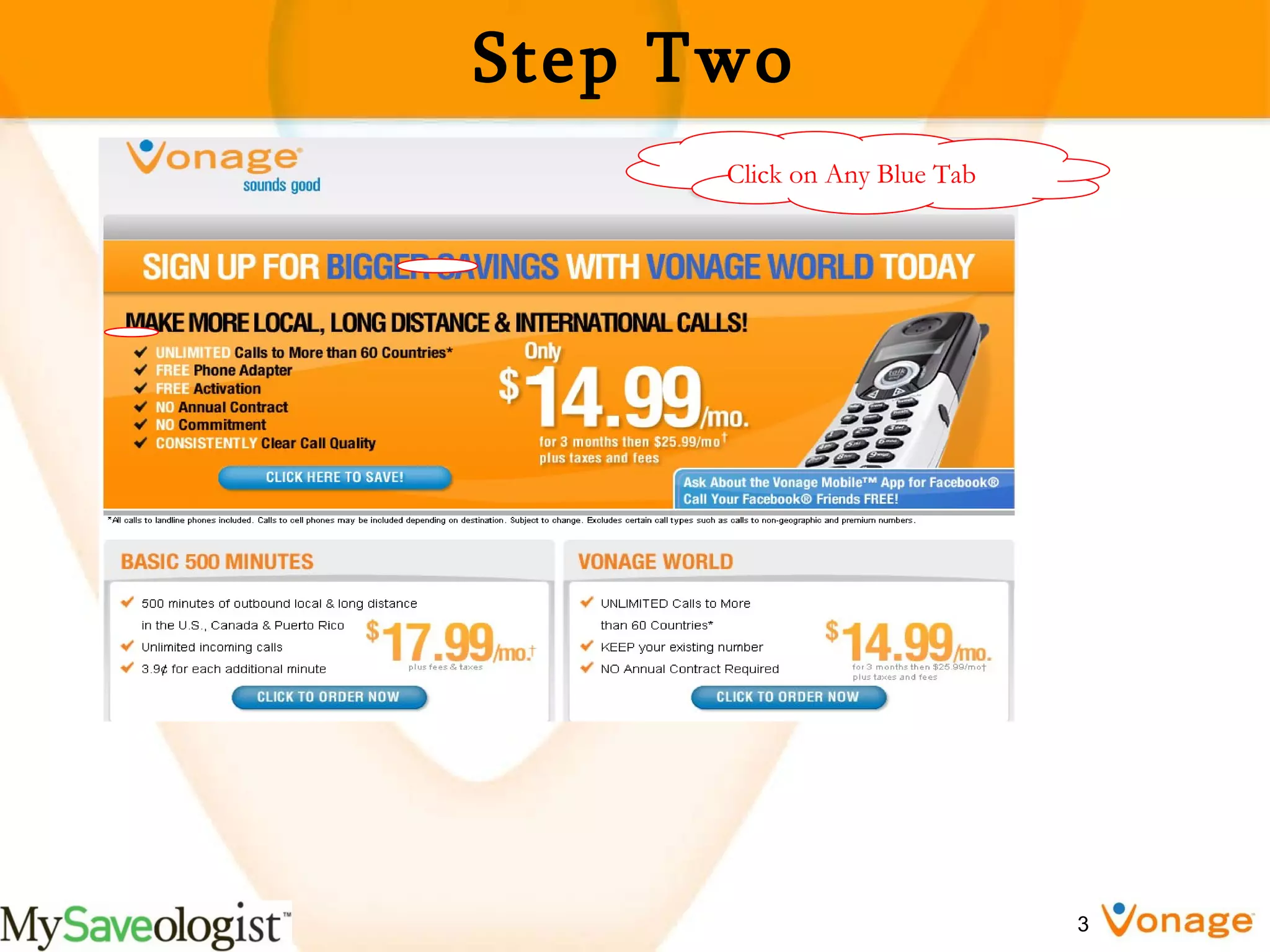 Order Process For Vonage Fb | PPT