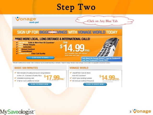 Order Process For Vonage Fb | PPT