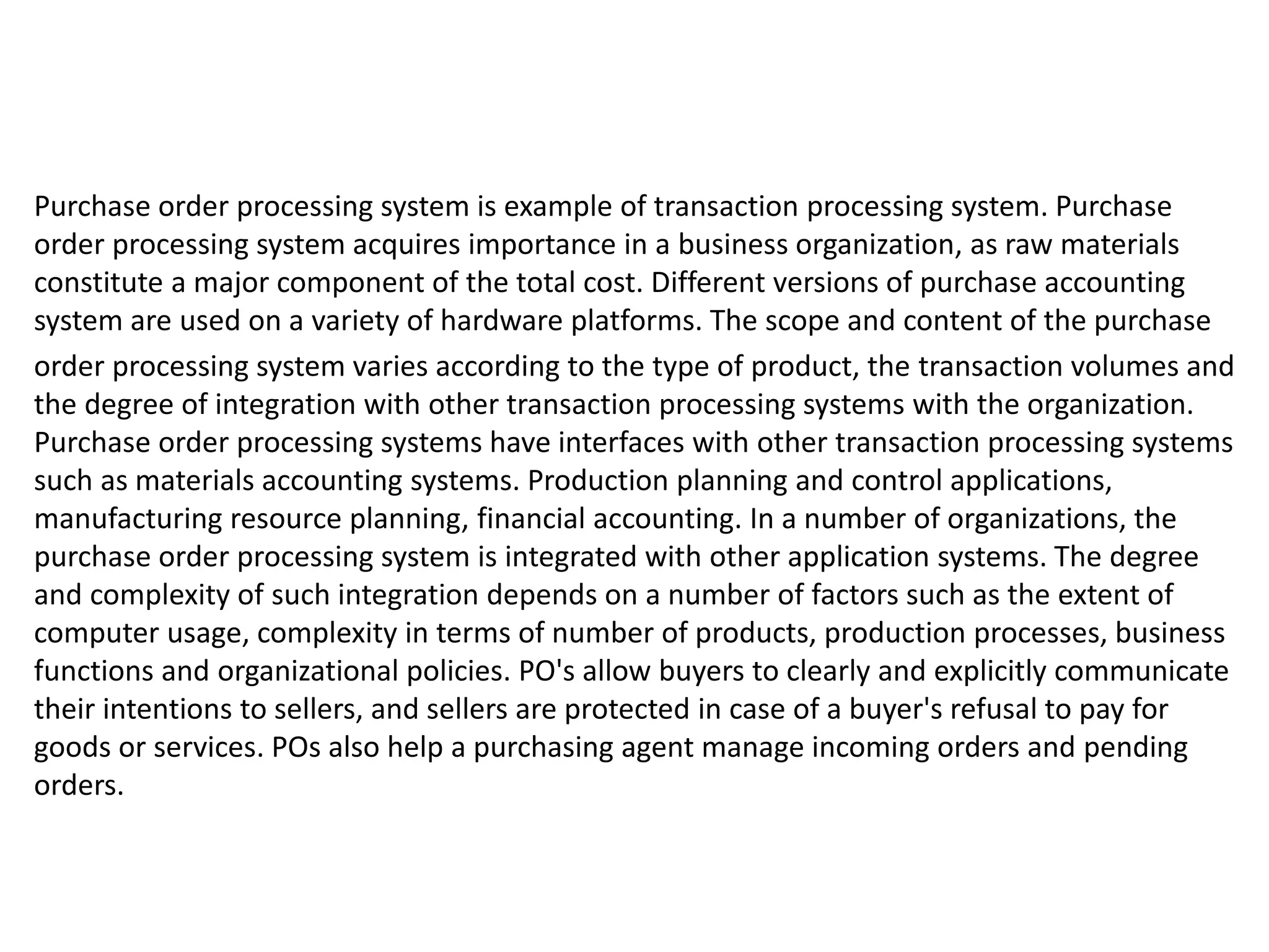 Order processing | PDF