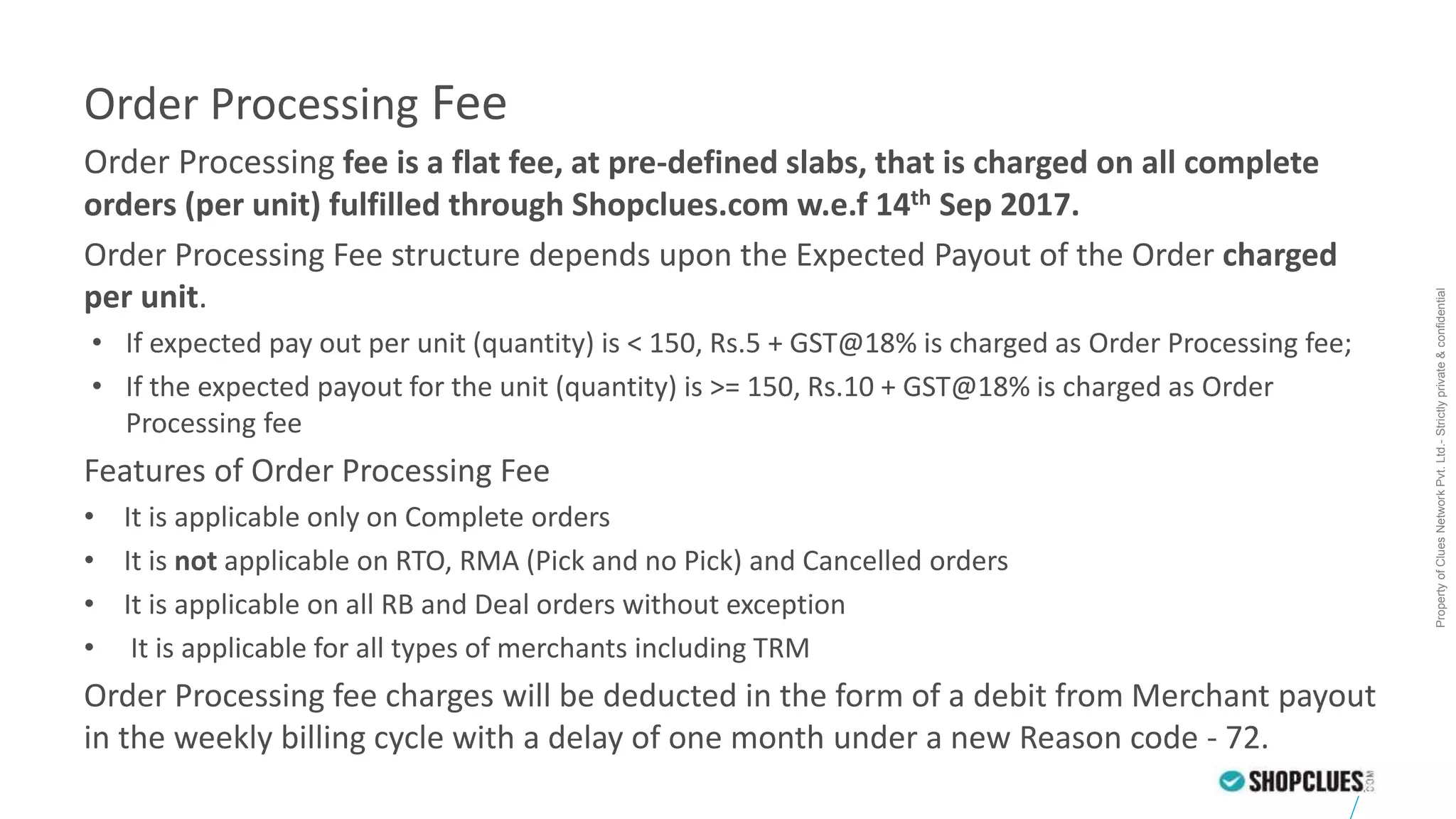 Order Processing Fee | PPT