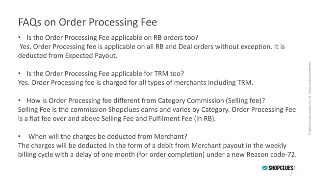 Order Processing Fee | PPT