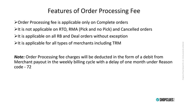 Order Processing Fee | PPT