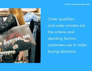 Order Qualifiers and Order Winners | PDF