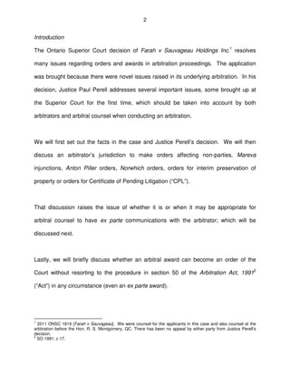 Orders and Awards in Arbitration Proceedings | PDF