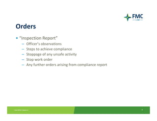 Orders and Financial Penalties for Non-Compliance | PPT